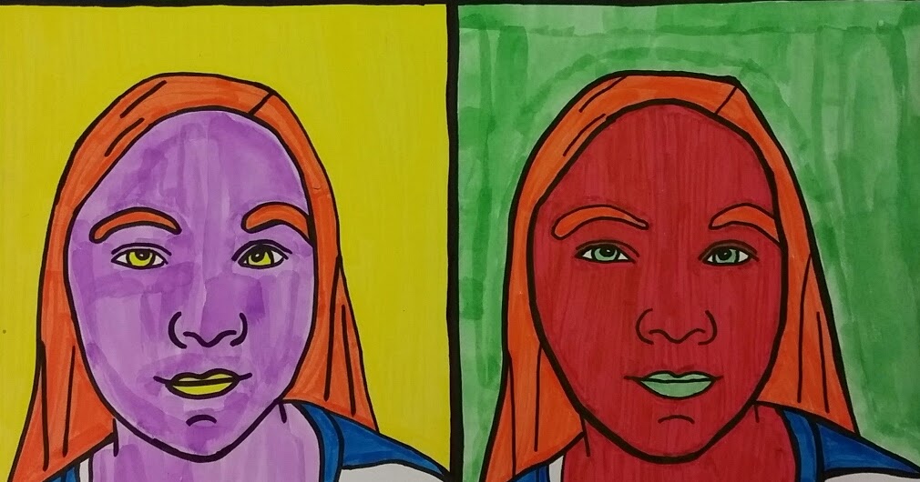 Art with Mrs. Seitz: Andy Warhol Self-Portraits