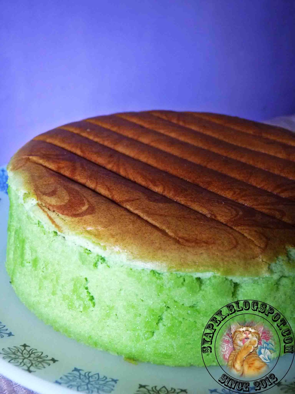 syapex kitchen: Pandan Slice Cheese Cake