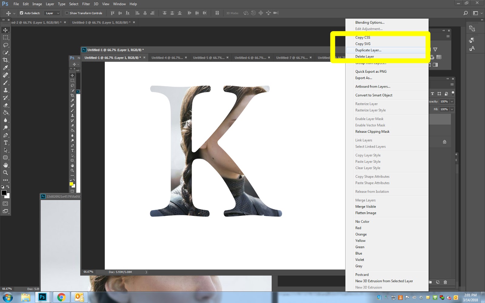 ABC Letter Portrait Photoshop - CVHS Photography