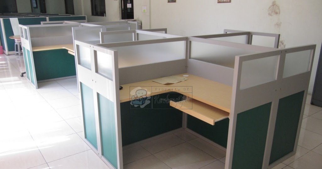 Meja Partisi Kantor Cubicle Workstation Desain Terbaru 2019 - Furniture ...