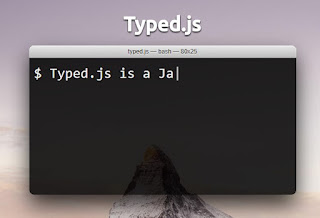 Typed.js - Typing Text Animation