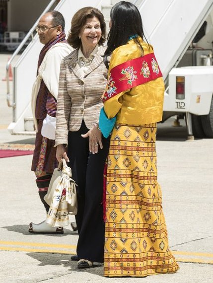 Buthan visit of King Carl Gustaf and Queen Silvia 1st day