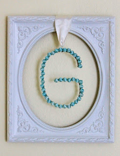 While Wearing Heels: Beaded Monogram Tutorial