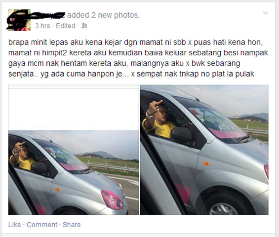 Gambar Samseng Jalanraya Tunjuk Isyarat Luucah Tersebar ! - Padawan ...