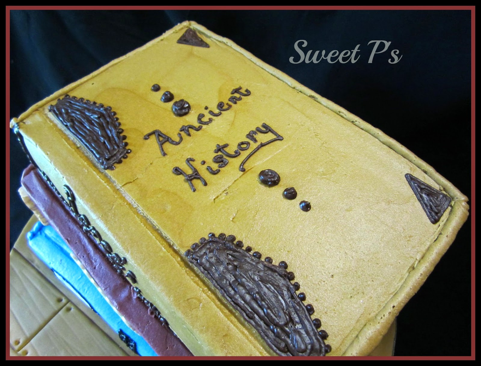Stack of Books Cake | Sweet P's Cake Decorating & Baking Blog