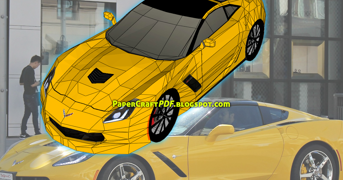 13+Easy Papercraft Corvette Template - Kaydensz