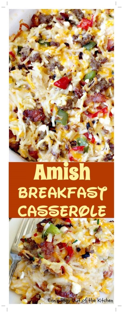 āmish Breākfāst Cāsserole is ā fāntāstic entree for holidāy breākfāsts ...