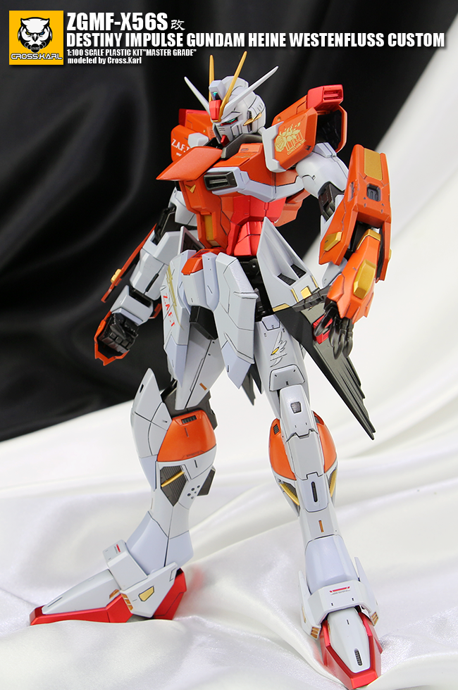 GUNDAM GUY: MG 1/100 Destiny Impulse Gundam Heine Westenfluss Custom ...