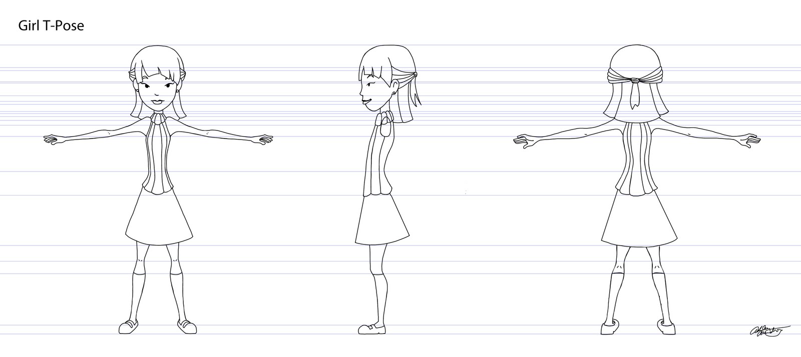 Ashley's Art: T-poses