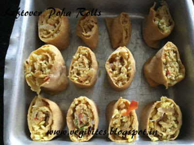 Leftover Poha Rolls | Vegetarian bites to tickle your senses