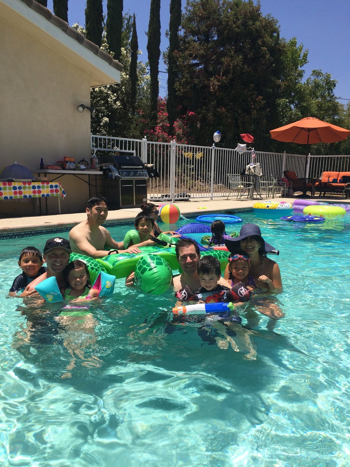 The Logue Family: Tammy's Pool Party