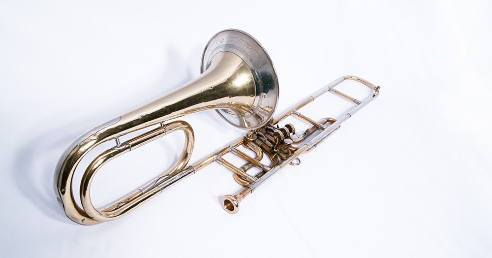 Unique Tornister Rotary Valve Trombone, Antique Austro-Hungary 1890 ...