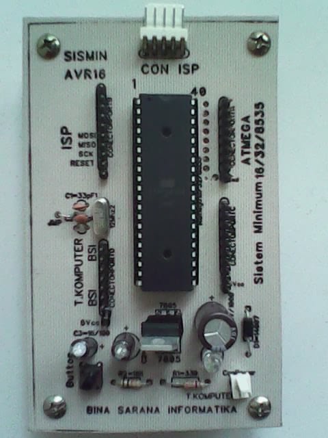 Mikrokontroler Atmel MCS51 dan ATMega (AVR): layout PCB ATMEGA 16/32/8535