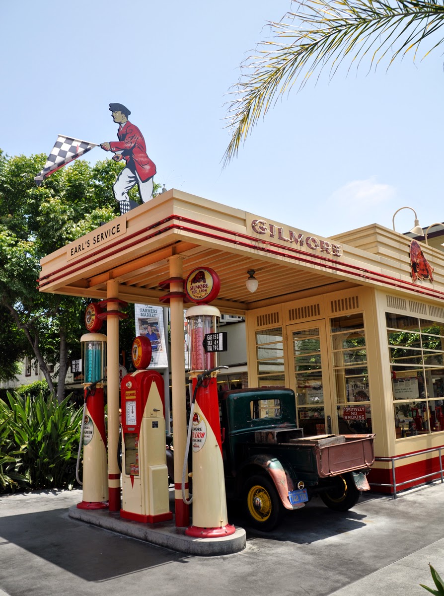 Just A Car Guy: there is a Gilmore gas station in the middle of LA ...