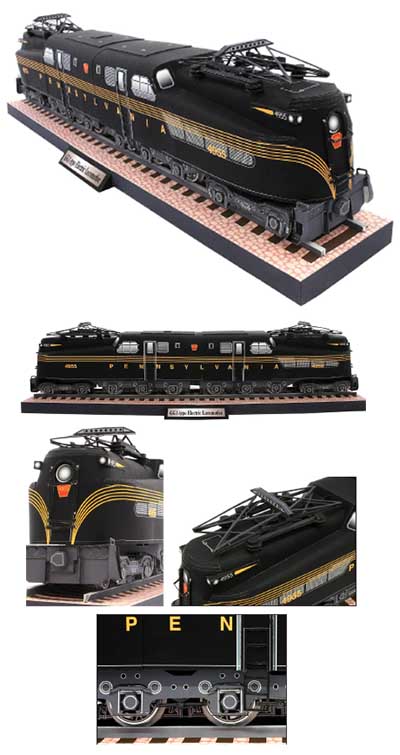 GG1-Type Electric Locomotive Paper Model | Paperized Crafts