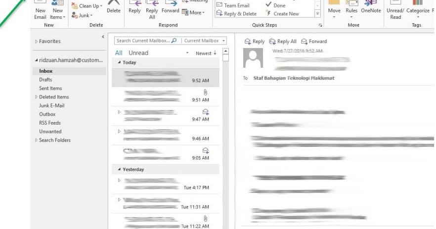 Nukilan Mata Pena: Cara Memindahkan Emel Ke Fail Arkib (archive.pst)