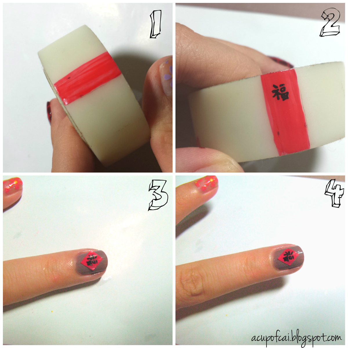 A Cup Of Cai: 6 CNY nail art designs you could rock.