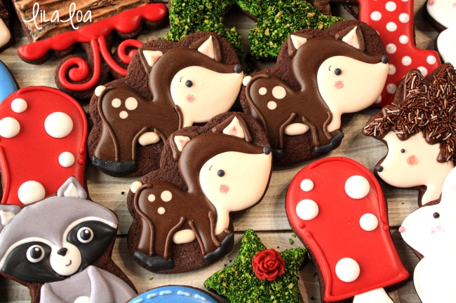 Decorated Woodland Deer Cookies Tutorial