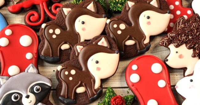 Decorated Woodland Deer Cookies Tutorial