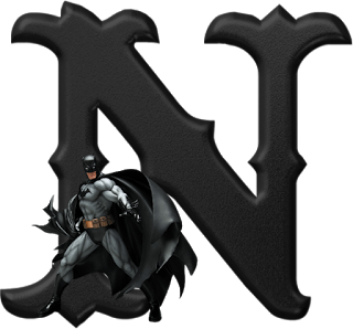 Abecedario Negro con Batman. Batman Alphabet. - Oh my Alfabetos!