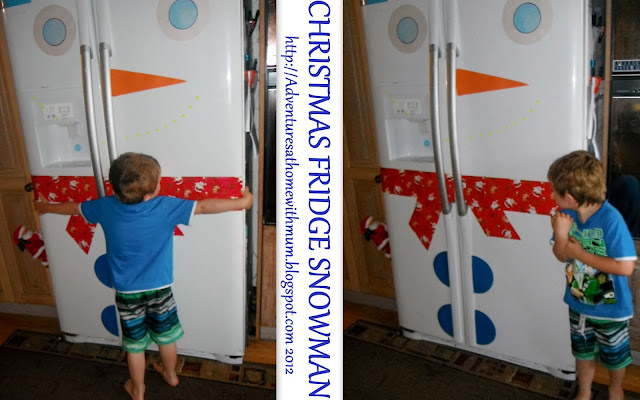 Adventures at home with Mum: Our Snowman Christmas fridge