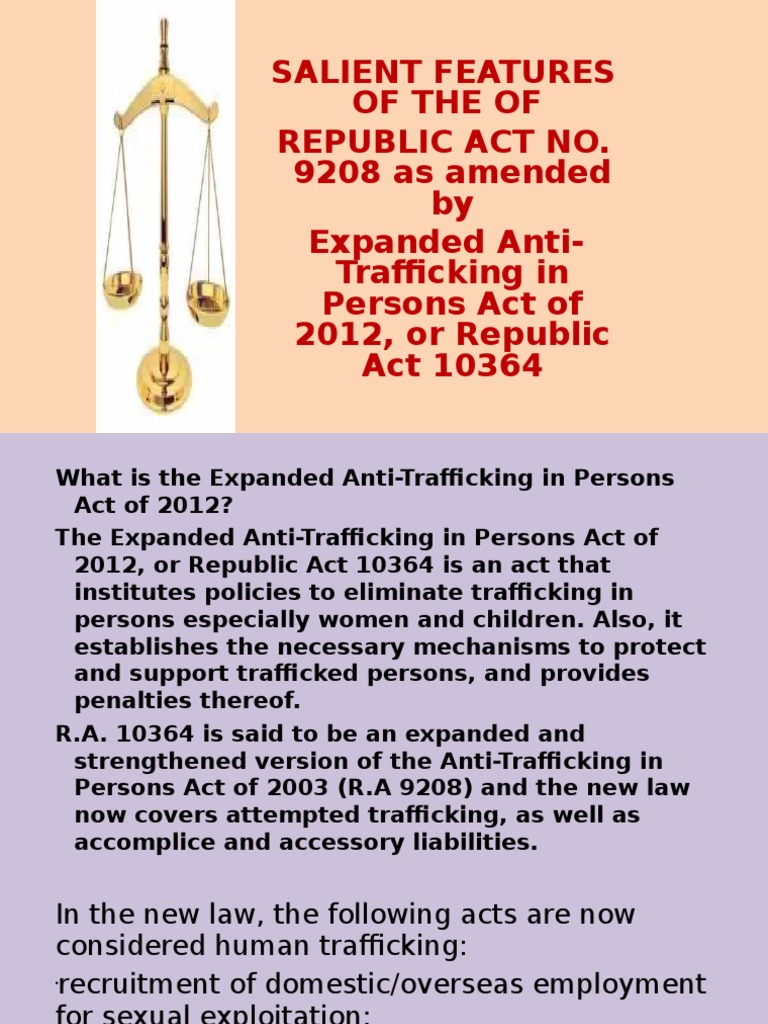 ra 9208 - philippin news collections