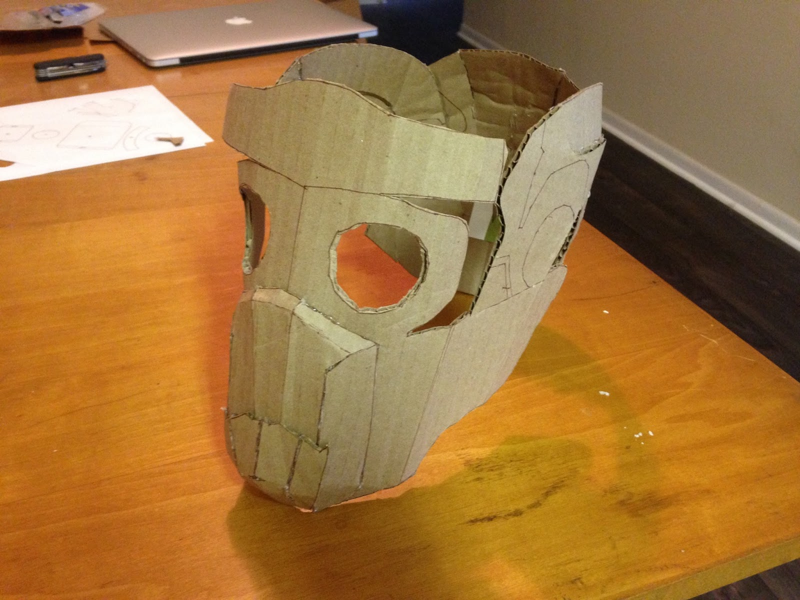 HalloweenWorks: DIY Star-Lord cardboard mask