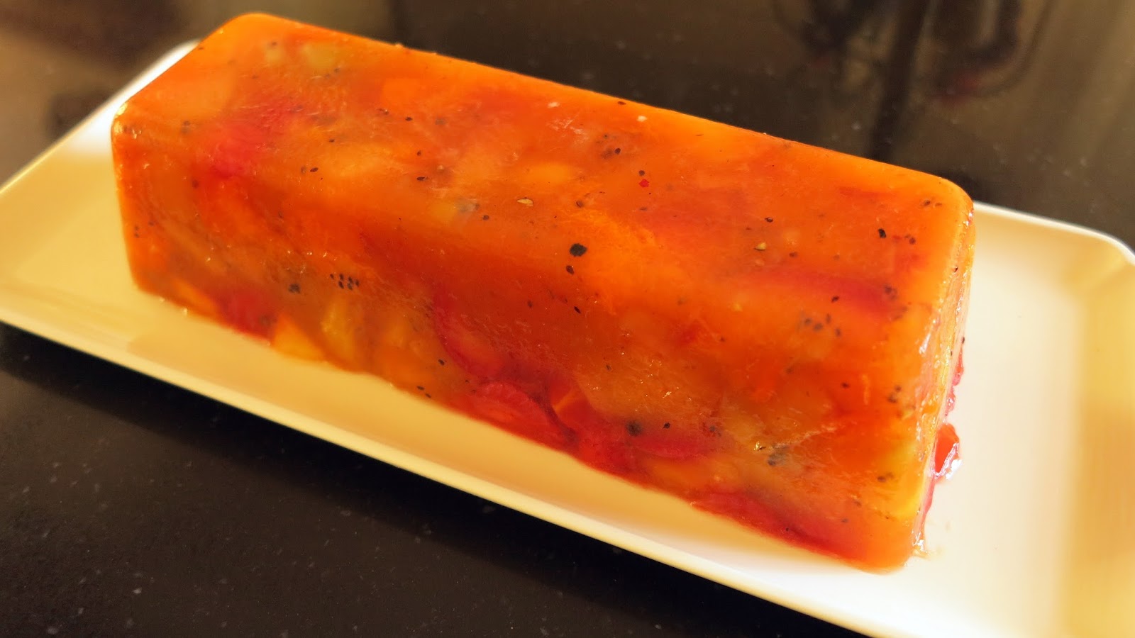 Ambiances et Gourmandises de MJ: Terrine de fruits au Pineau et safran ...