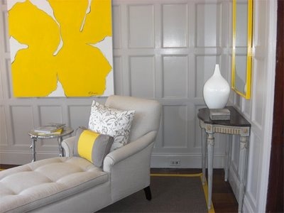 Eye For Design: Decorating With The Grey and Yellow Color Combination