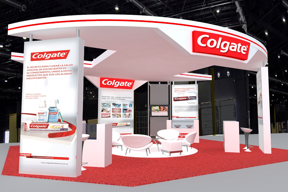 JVP Designs: RENDERIZADO STAND PARA COLGATE