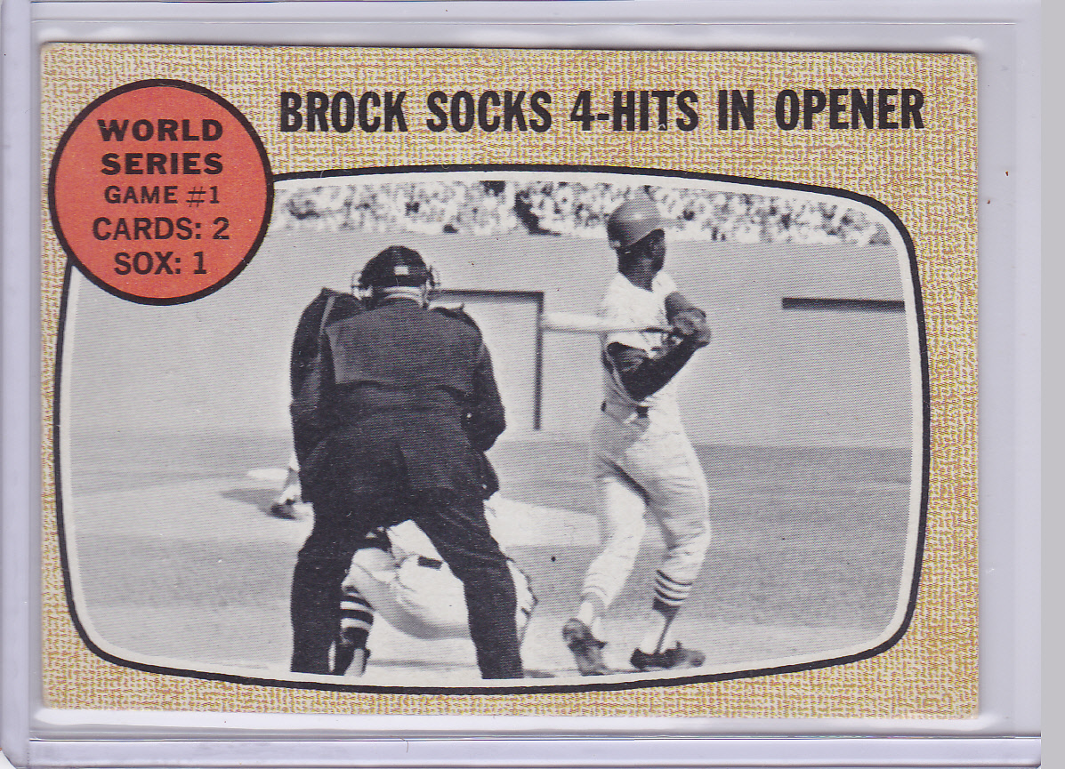 Red Sox Baseball Cards: 1967 World Series From The 1968 Topps Set