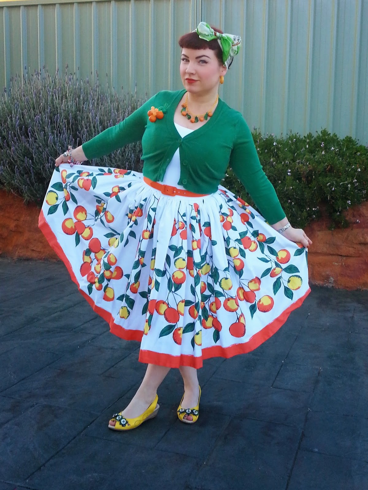 Vintage Musings Of A Modern Pinup: Pinup Girl Clothing ORANGES Jenny Dress