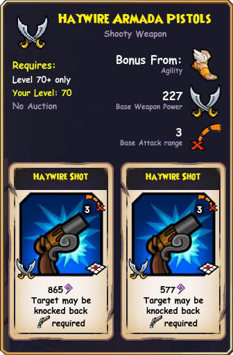 Pirate101 Armada Dreadgnaught and Haywire Weapon Guide - Swordroll's ...