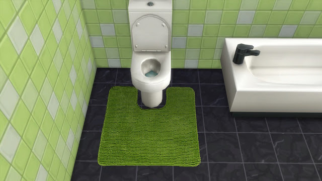 Corporation "SimsStroy": The Sims 4. Set of rugs for bathroom "Soft floor".