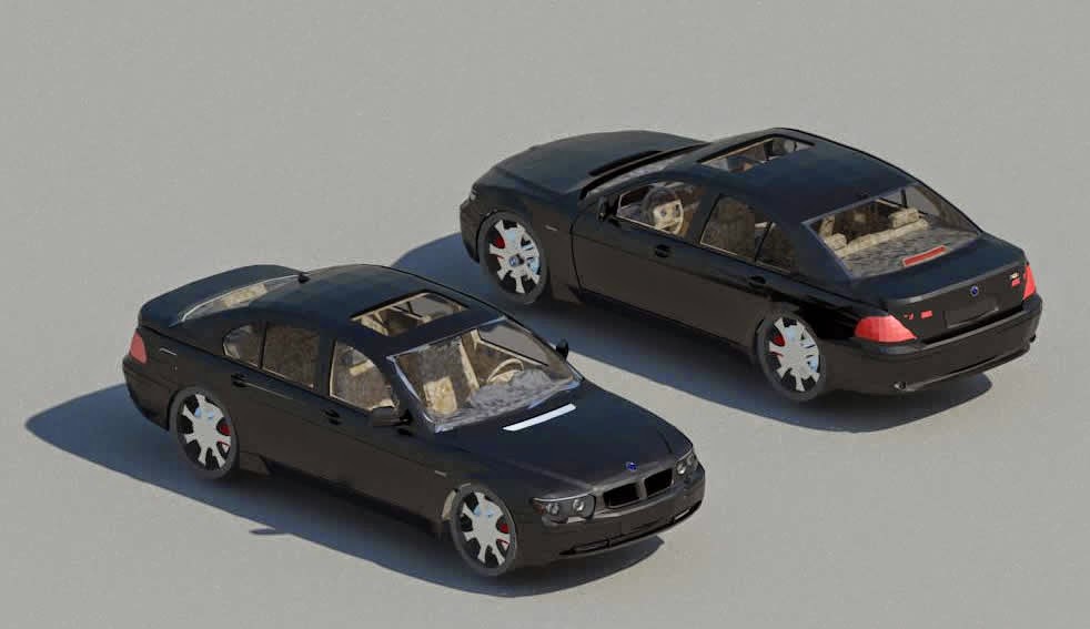 Automovil BMW 745 i (RFA) | ArquiHoy-Revit