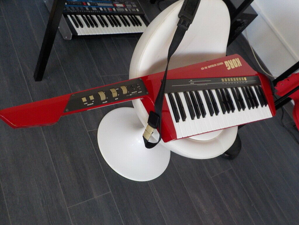 MATRIXSYNTH: KORG RK-100 Red Keytar Controller SN 002530