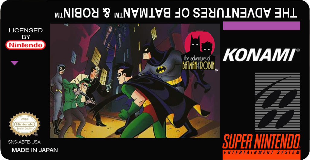 Super Nintendo Labels: The Adventures of Batman & Robin(Versão 2).