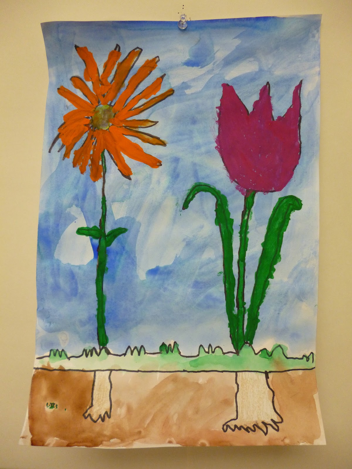 Kindergarten Flowers!!!!!!!! Yay For Spring!