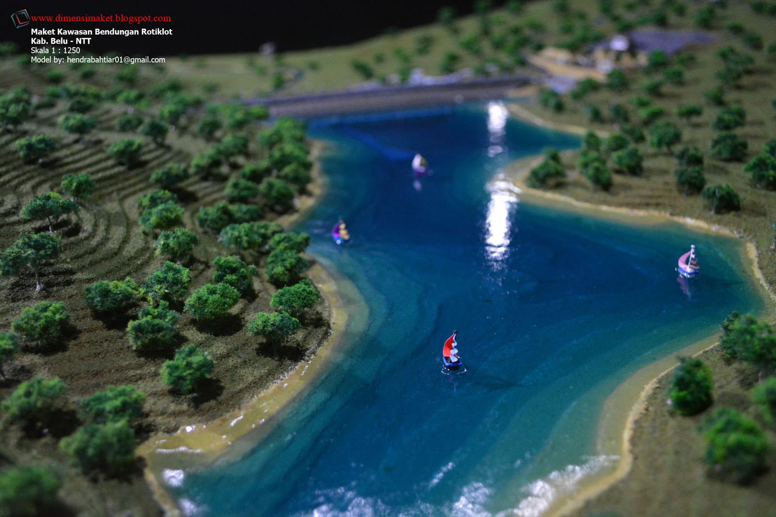 Maket Kawasan Bendungan Rotiklot, Kab. Belu - NTT