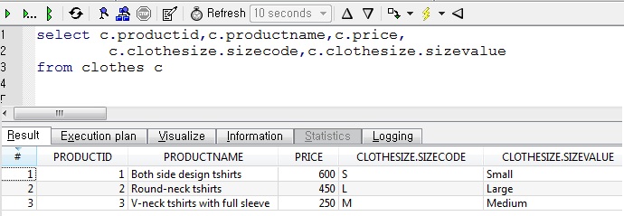 Object Relational Database Features Implemented With Oracle 4544