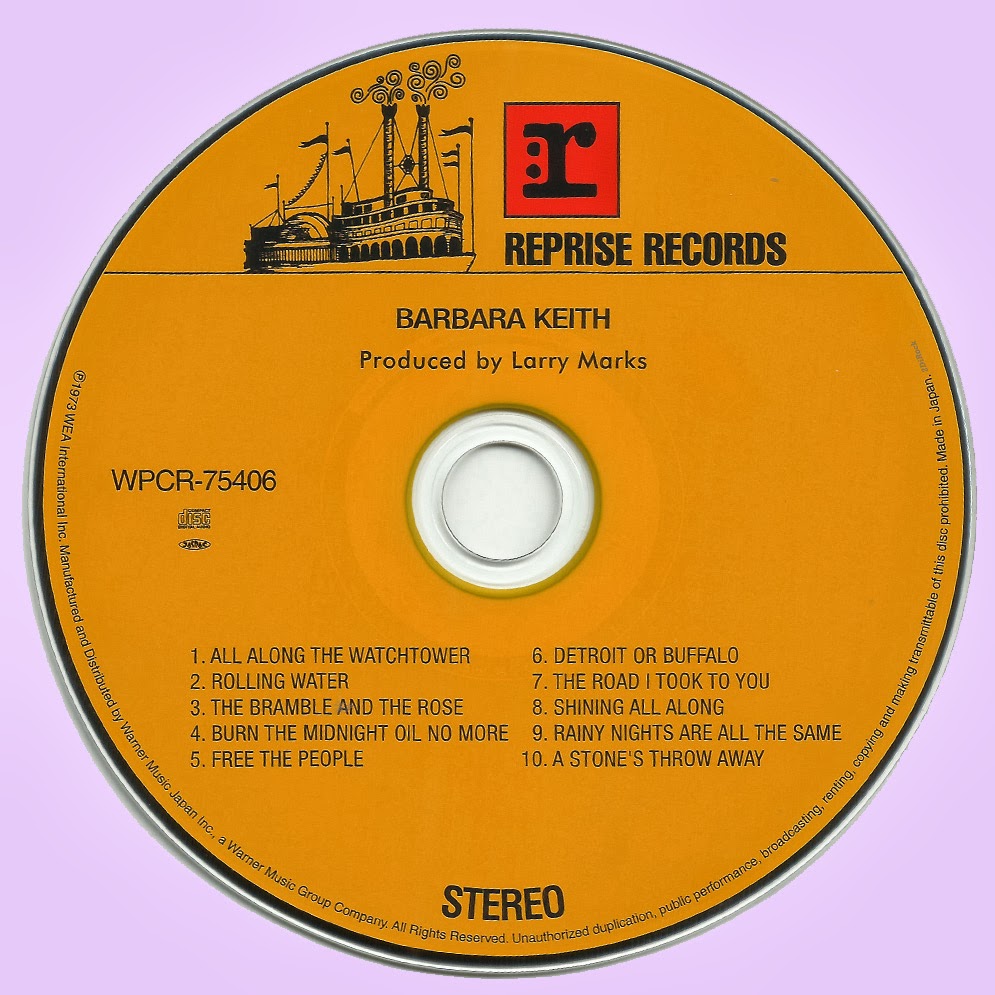 Barbara Keith - Barbara Keith (1973 us, marvelous folk country rock ...