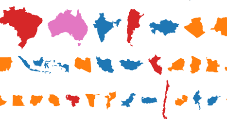 Maps Mania: Comparing Countries by Size