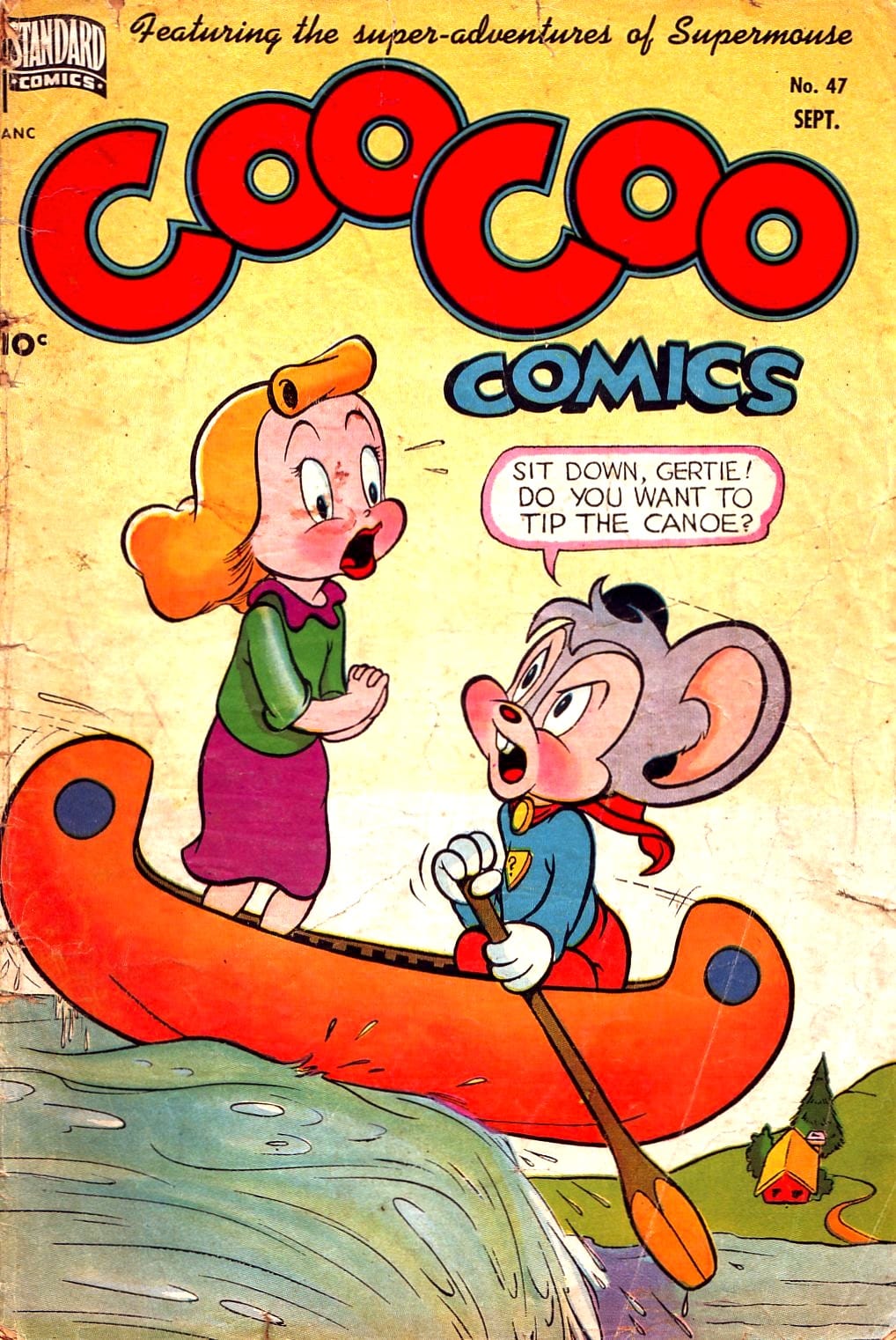 Coo Coo Comics #47 - Frank Frazetta art - Pencil Ink