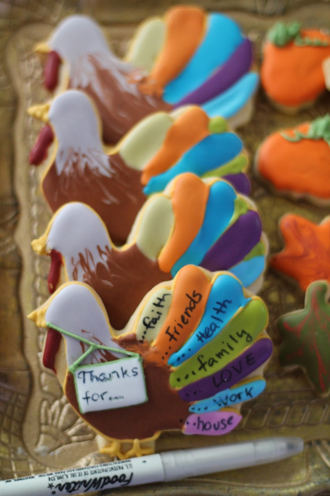 What you are thankful for? Thanksgiving decorated cookies ideas — The ...