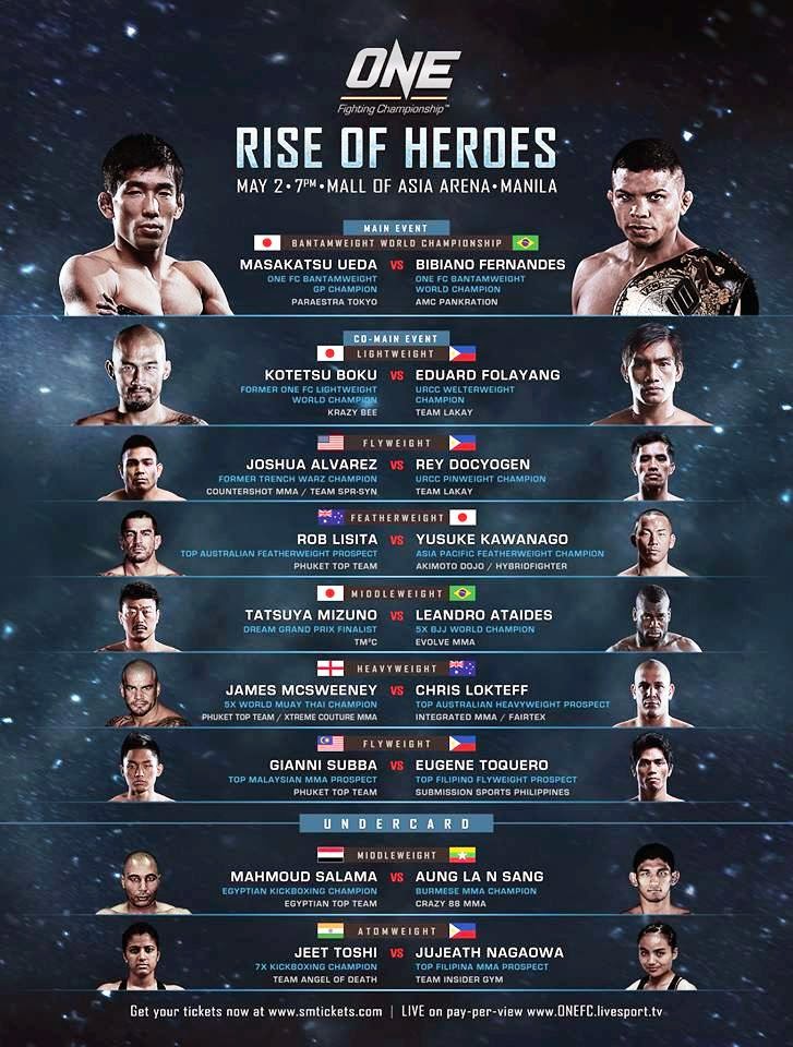 Manila Shopper: ONE Fighting Championship at SM MOA Arena: May 2014