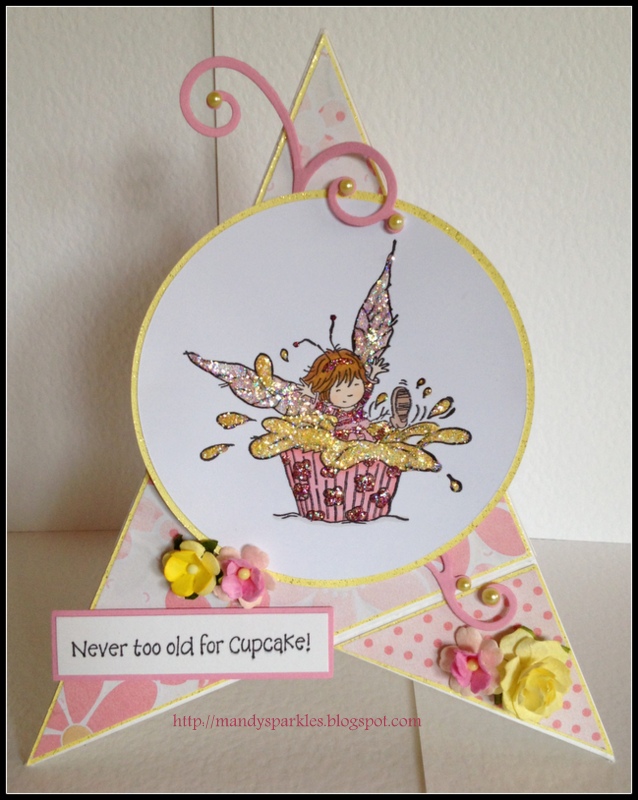 A LITTLE BIT OF GLITTER: Teepee card