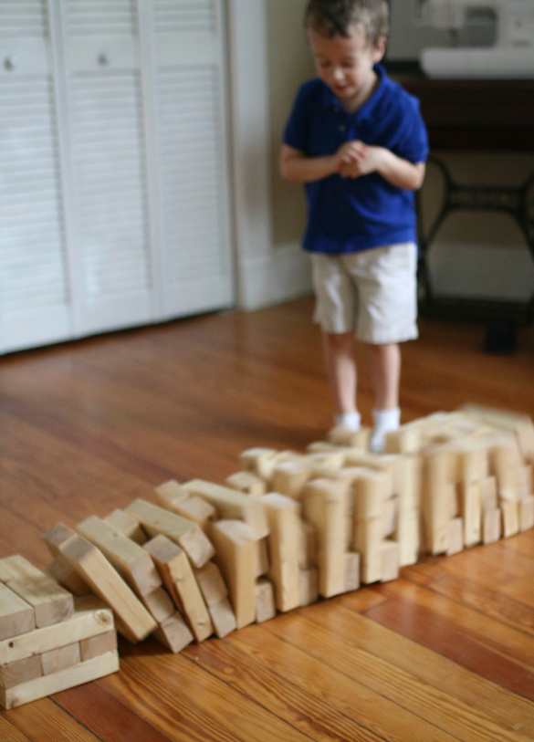 How to Build A DIY Giant Jenga Stacking Game | 17 Apart