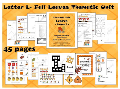 City Teacher Goes Country: Fall Leaves Thematic Unit