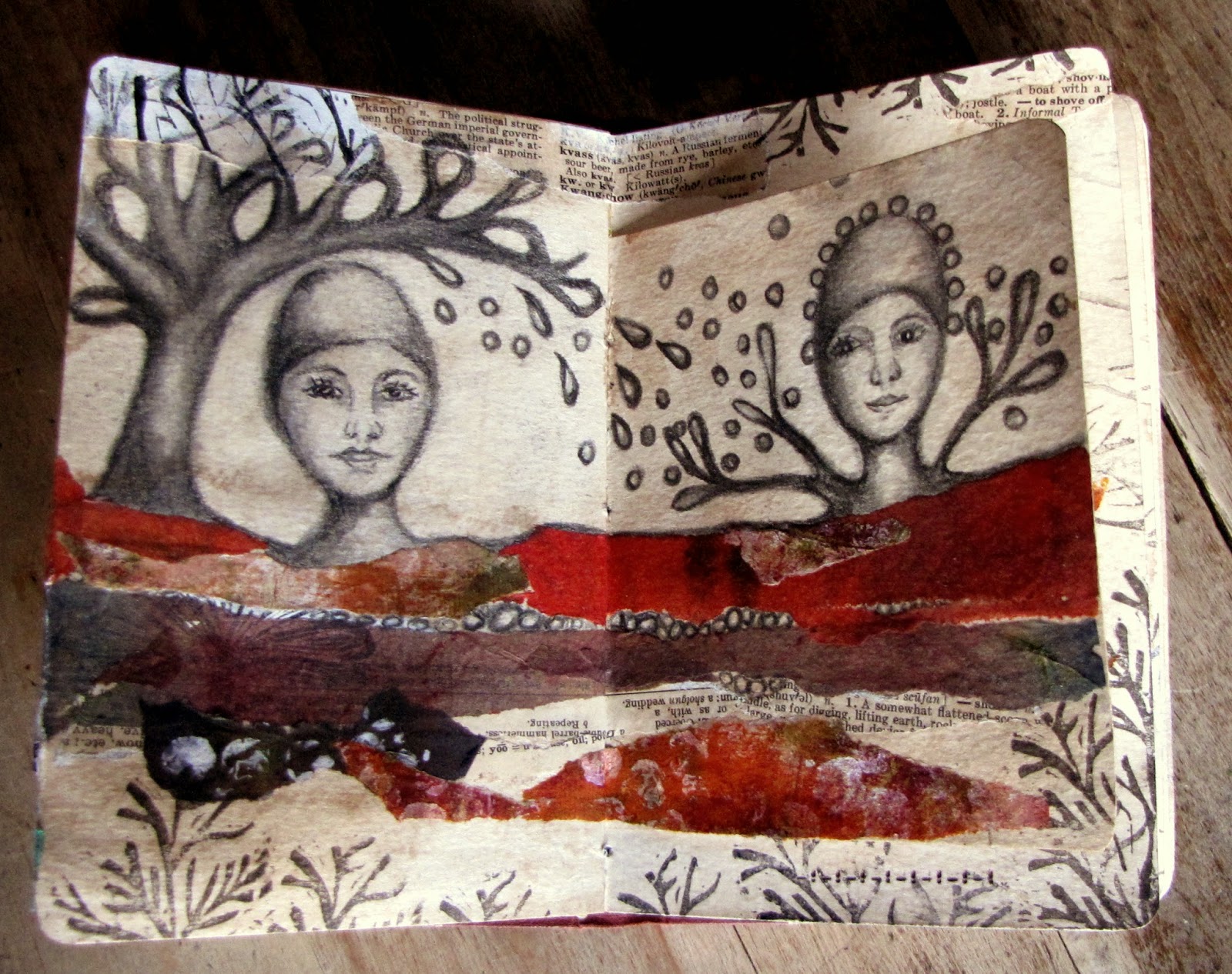 Letting in the Light: Pencil and Collage