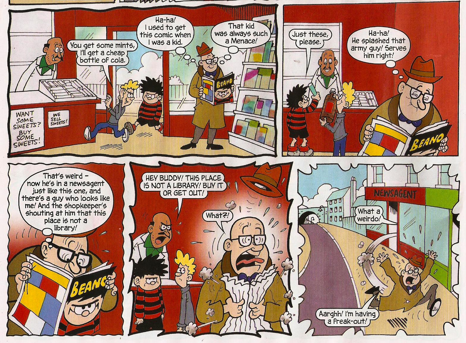 Wacky Comics!: Reading A Comic Inside A Comic